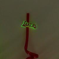 China Glow in the Dark Animal Cartoon Straw Stickers Biodegradable 120 Days Disposable Drinking Straws for sale