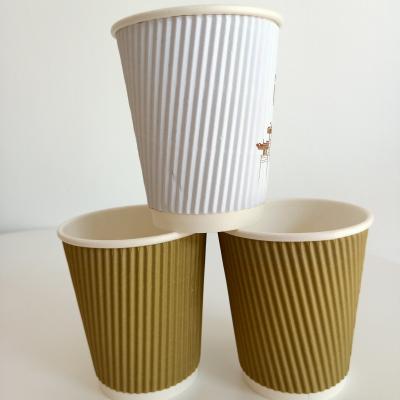 China 16 oz Disposable Double Wall Coffee Paper Cup Flexographic Printing Customizable for sale