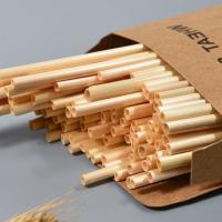 China Customized Eco-Friendly Wheat Drinking Straw for Drinks 100% Natural Degradable Hay for sale