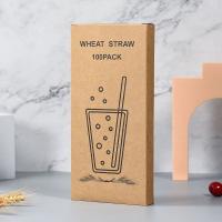 China Initial Payment Eco Friendly Natural Color Drinking Wheat Straws for Cold Drinks for sale