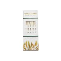 China 100% Natural Wheat Drinking Straw 8 Inches Eco-Friendly Biodegradable Disposable 5000g Gross Weight for sale