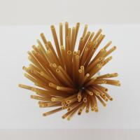 China 100 Biodegradable Wheat Straw Disposable Drink Straws 6mm x 197mm Custom Individually Wrapped for sale