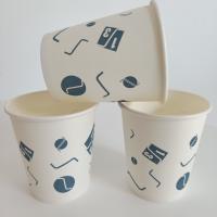China OEM Custom Printed Logo Biodegradable Disposable Hot or Cold Drinking Foamed Paper Cup for sale