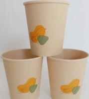China OEM Custom Printed Logo Biodegradable Disposable Hot or Cold Drinking Foamed Paper Cup for sale