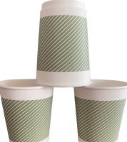 China OEM Custom Printed Logo Biodegradable Disposable Hot or Cold Drinking Foamed Paper Cup for sale