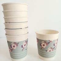 China Customization 80z Double Wall Paper Cup for Disposable Coffee and Beverage Drinking for sale