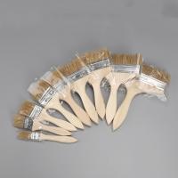China Bristle Paint Brush Wooden Handle 4 Sizes 1in 2in 3in 4in Stainless Steel Ferrule for sale