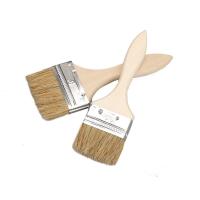 China Bristle Paint Brush Wooden Handle 4 Sizes 1in 2in 3in 4in Stainless Steel Ferrule for sale