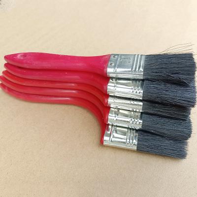 China Red Wooden Handle Plastic Paint Brush 1in 2in 3in 4in for Wall Painting for sale