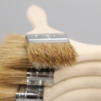 China Flexographic Printing Paint Brush Wooden Handle Bristle 1in 2in 3in 4in 38mm 44mm for sale