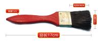 China Red Wooden Handle Paint Brush with Pure Bristle and Customized Request for sale