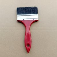 China Red Wooden Handle Paint Brush Pure Bristle 1in 2in 3in 4in for Painting for sale