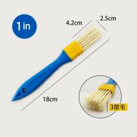 China Nylon Paint Brush 20cm Blue Handle 1in 2in 3in 4in for Coating and Industrial Barbecue Cleaning for sale