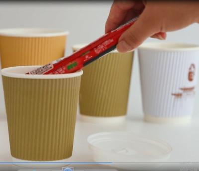 China Double Wall Paper Coffee Cup with Lids 6oz to 20oz Disposable Eco-Friendly Takeout Cups for sale