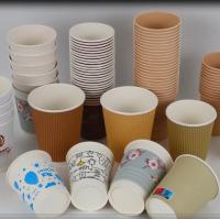 China Double Wall Paper Coffee Cup with Lids 6oz to 20oz Disposable Eco-Friendly Takeout Cups for sale