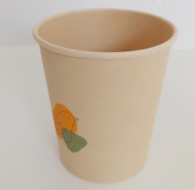 China 100% Compostable 7oz/8oz/12oz Paper Cup for Water/Juice/Tea/Coffee Customization for sale