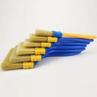 China Rubber Handle Paint Brush Set with Blue TPR Bristles and Customization for sale