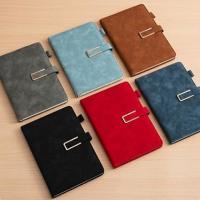 China A5 Hardcover Lined Spiral Journal 160 Pages 100gsm Paper Faux Leather Notebook for Work Note Taking for sale
