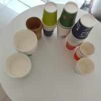 China Sample 100% Paper Plastic-Free Biodegradable Disposable Coffee Paper Cup Custom Logo for sale