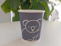 China Animal Design Customized Cold Cup Without PE Coated E-Friendly Disposable Paper Cup for sale