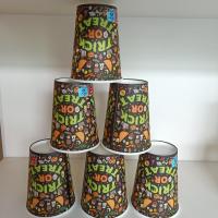 China Paper Cup Without PE Coated Creative Design 100% Paper Plastic Free Disposable Cup for sale