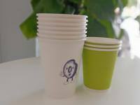 China 100% Paper Disposable Hot Cup Plastic Free Eco Friendly 8oz 12oz Customizable for sale