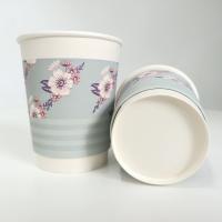 China Disposable Double Wall 8 oz Paper Cup for Hot Beverages Coffee Tea Custom Logo for sale