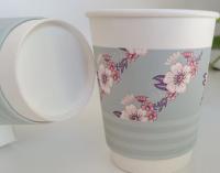 China Disposable Double Wall 8 oz Paper Cup for Hot Beverages Coffee Tea Custom Logo for sale