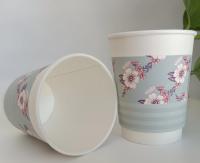 China Disposable Double Wall 8 oz Paper Cup for Hot Beverages Coffee Tea Custom Logo for sale