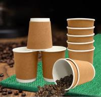China Hot Drinks Double Wall Coffee Paper Cup with Flexographic Printing and Custom Logo for sale