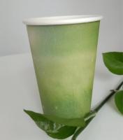 China 16 Oz 340g 18PE Single Wall Creative Disposable Paper Cup with Flexographic Printing for sale