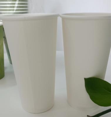 China Disposable Single Wall 20oz 18PE 340GSM Paper Cup for Beverage Juice Custom Size for sale