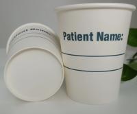 China 8oz 280g Single Wall Disposable Paper Cup for Hospital Urine Collection 18PE Coating for sale