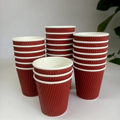 China Double Wall Kraft Paper Disposable Cup 4oz-20oz Custom Logo 260g 18PE Eco-Friendly for sale