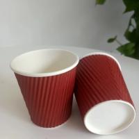 China Double Wall Kraft Paper Disposable Cup 4oz-20oz Custom Logo 260g 18PE Eco-Friendly for sale