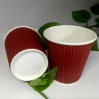 China Double Wall Kraft Paper Disposable Cup 4oz-20oz Custom Logo 260g 18PE Eco-Friendly for sale