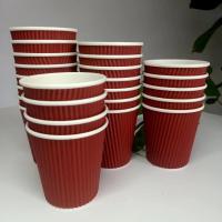 China Disposable Double Wall Paper Cup 12 Oz 90x60mm Food Grade 280g 18 PE Insulated Hot Drink for sale