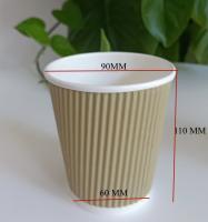 China Disposable Double Wall Paper Cup 12 Oz 90x60mm Food Grade 280g 18 PE Insulated Hot Drink for sale