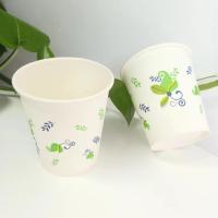 China Single Wall Disposable Paper Cup 8 Oz Food Grade Eco Friendly Biodegradable for Coffee Tea Juice for sale