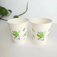 China Single Wall Disposable Paper Cup 8 Oz Food Grade Eco Friendly Biodegradable for Coffee Tea Juice for sale