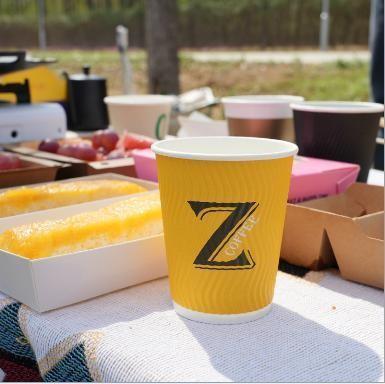 China 10 Oz Double Wall Disposable Paper Cup for Beverages Coffee Customized Request Accepted for sale