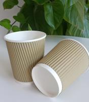 China 10 Oz Double Wall Disposable Paper Cup for Beverages Coffee Customized Request Accepted for sale