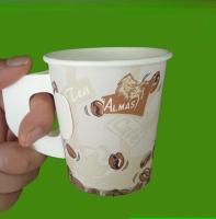 China 7oz Logo Printing Disposable Design Paper Cup with Handle Customized Request Chinese for sale