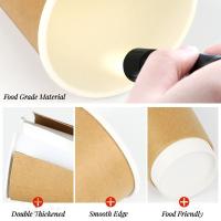 China Disposable Kraft Paper Coffee Cups 3oz to 16oz Double Wall Eco Friendly for sale