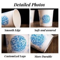 China 7oz 9oz Single Wall Christmas Paper Coffee Cup Customization and Customized Request for sale