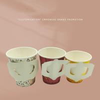 China Drinking Cup Disposable Round Customize 8oz with Handle Paper Coffee Cups OEM for sale