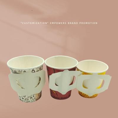 China Drinking Cup Disposable Round Customize 8oz with Handle Paper Coffee Cups OEM for sale