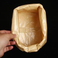 China Custom Logo Square Bottom Kraft Paper Shopping Bag 12x10x22 cm Eco Friendly for sale