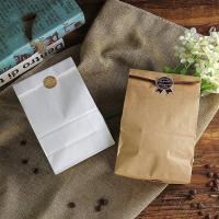 China Custom Logo Square Bottom Kraft Paper Shopping Bag 12x10x22 cm Eco Friendly for sale