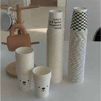 China Personalized Printing Disposable Paper Cup Customized Color Full Payment Without Lid for sale